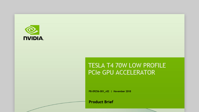 用于人工智能推理的 NVIDIA T4 Tensor Core GPU | NVIDIA 数据中心
