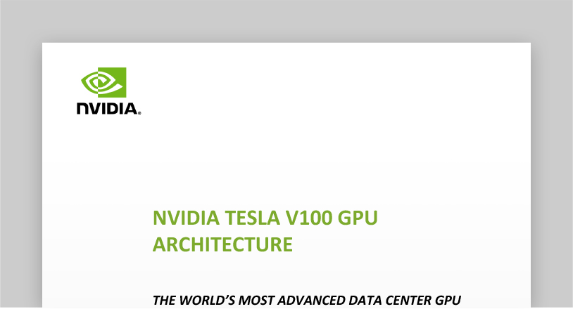Artificial Intelligence Architecture | NVIDIA Volta