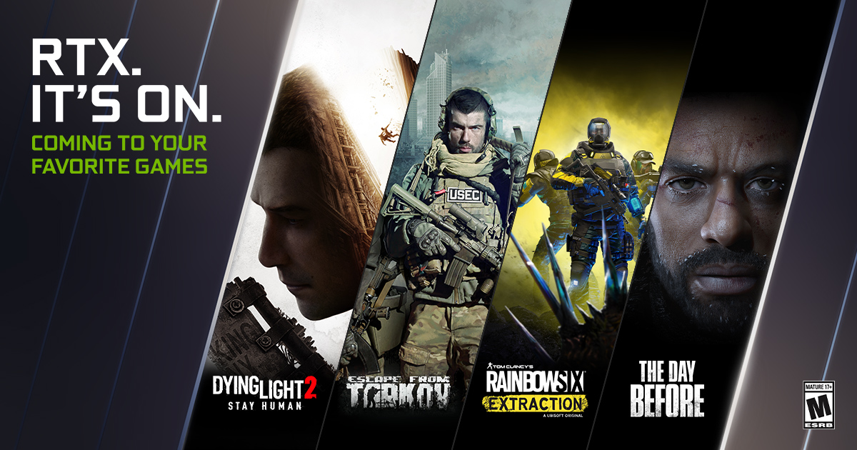 CES 2022：10 款新游戏即将加入 NVIDIA RTX 支持，包括“前夕 (The Day Before)”、“彩虹六号：异种 (Rainbow Six Extraction)”和 ...