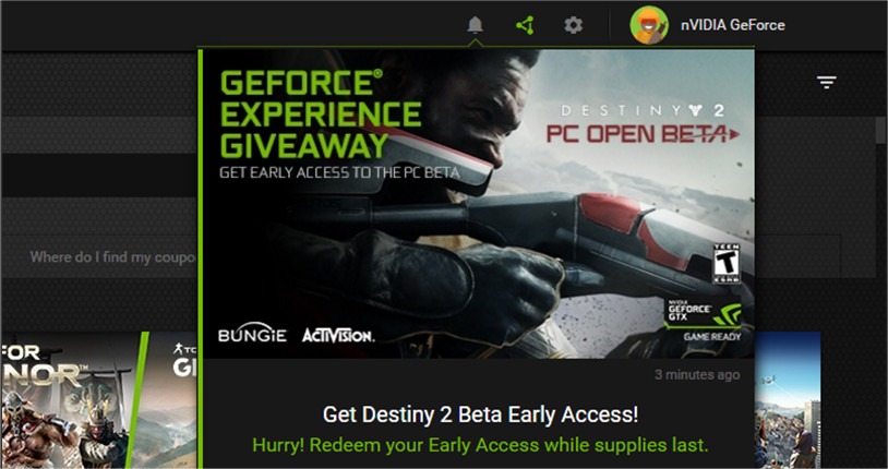 GeForce Experience 赠品 | NVIDIA GeForce