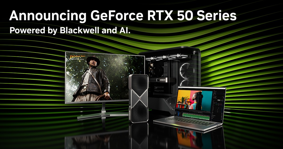 搭载 NVIDIA Blackwell 架构的新型 GeForce RTX 50 系列显卡和笔记本电脑为游戏玩家和创作者带来 AI 和神经网络渲染助力的全新玩法 | GeForce 新闻 ...
