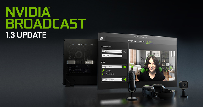 新的 NVIDIA Broadcast 应用 1.3 更新可改善降噪效果、支持更多视频源，并降低系统资源消耗 | GeForce 新闻 ...