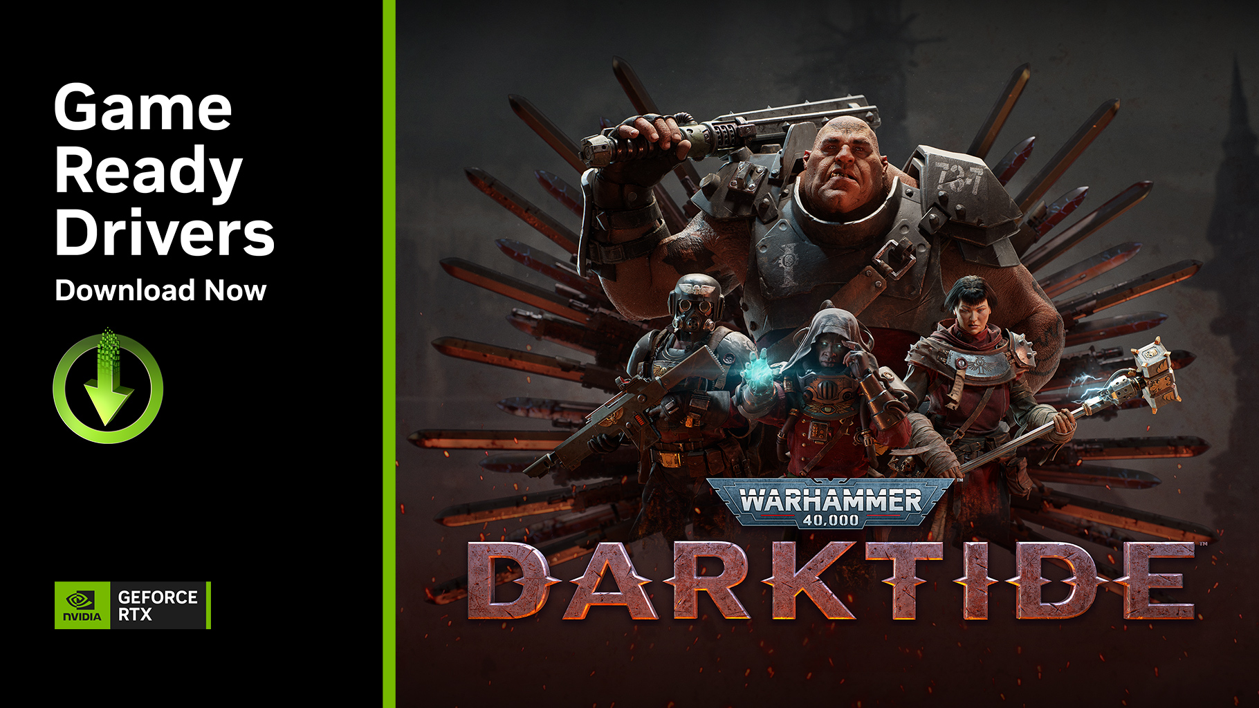 “战锤 40K：暗潮 (Warhammer 40,000: Darktide)”现已发布，游戏支持 NVIDIA DLSS 3、NVIDIA Reflex 和光线追踪技术 | GeForce ...