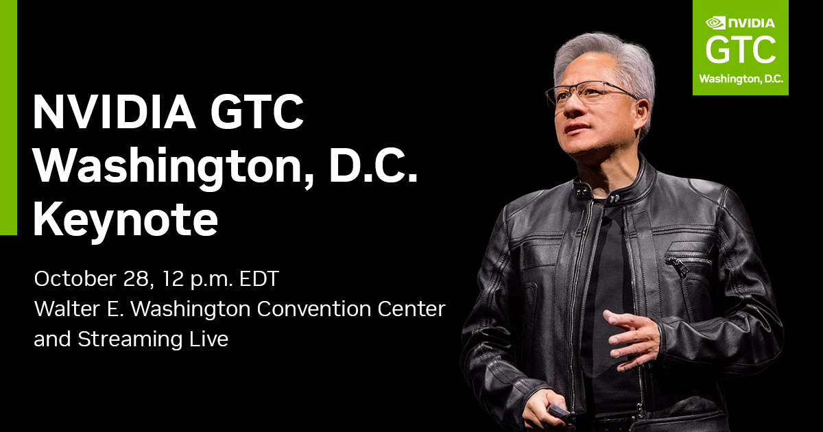 NVIDIA GTC 华盛顿特区主题演讲 | 黄仁勋